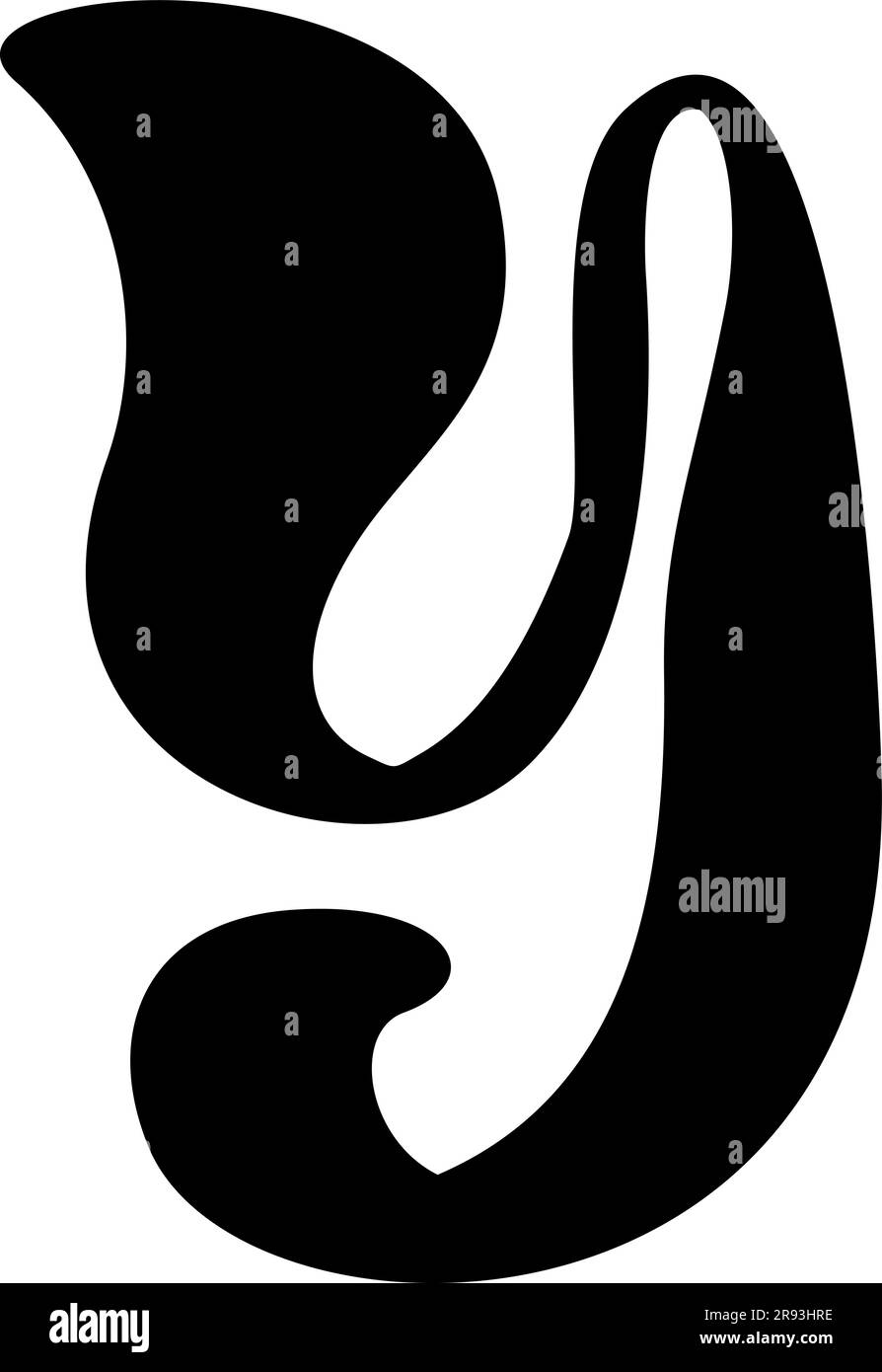 Display liquid vector letter Y alphabet. capital letter Element for ...