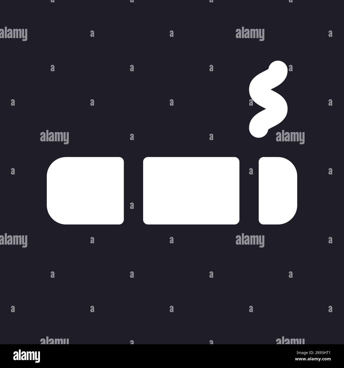 Smoking lounge dark mode glyph ui icon Stock Vector Image & Art - Alamy