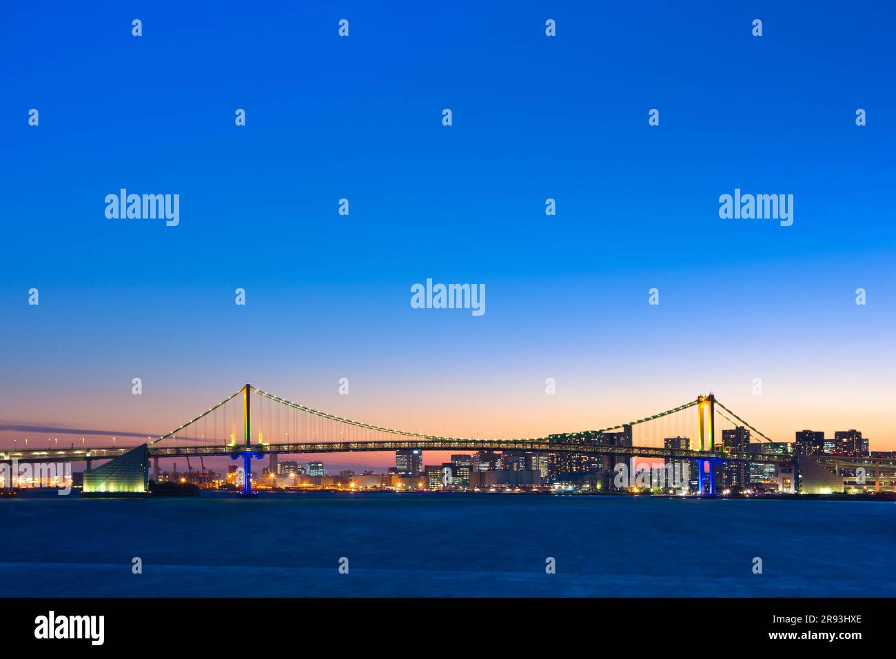 Sunset view of the Rainbow Bridge Stock Photo - Alamy