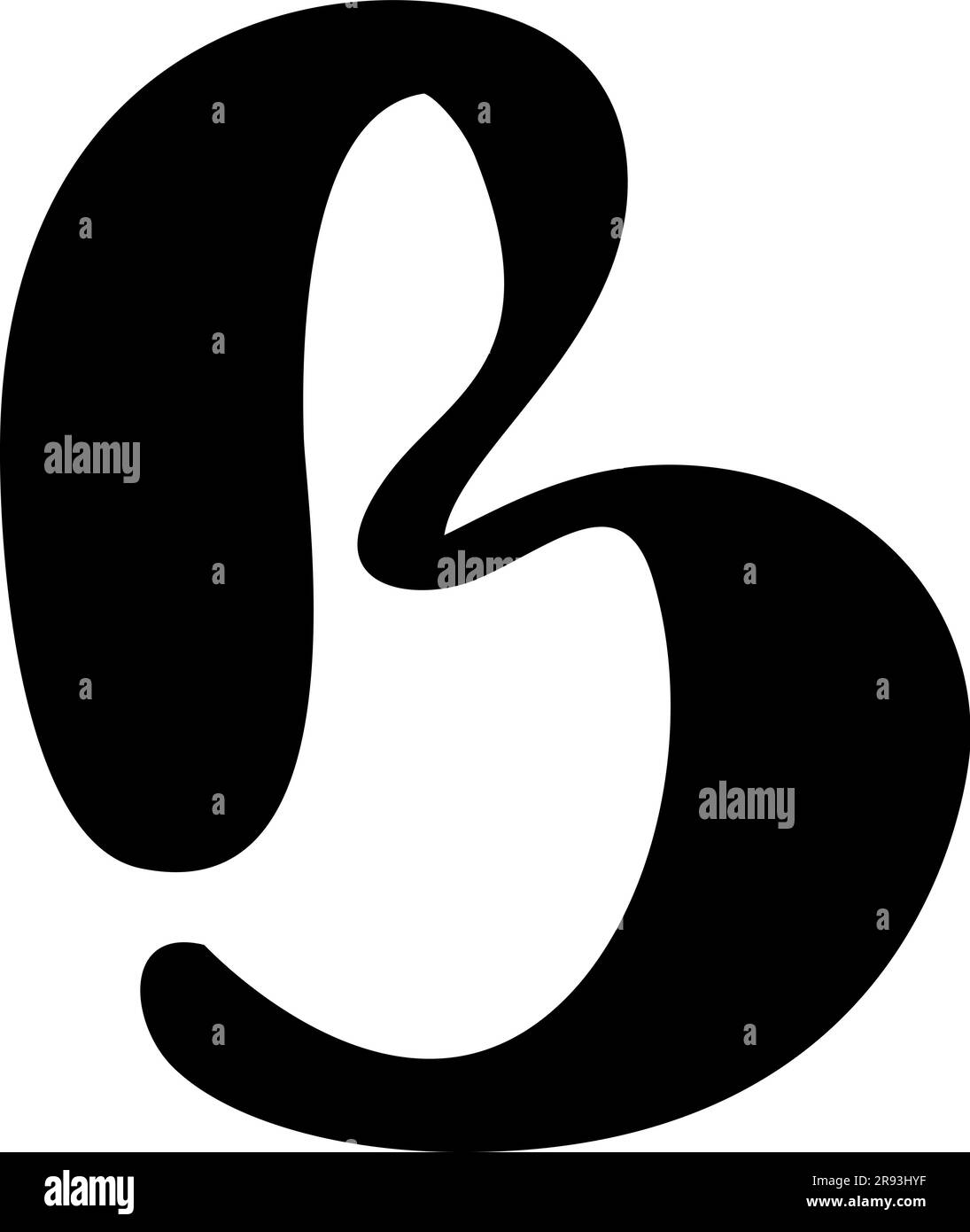 Display liquid vector font letter B alphabet. capital letter Typeface ...