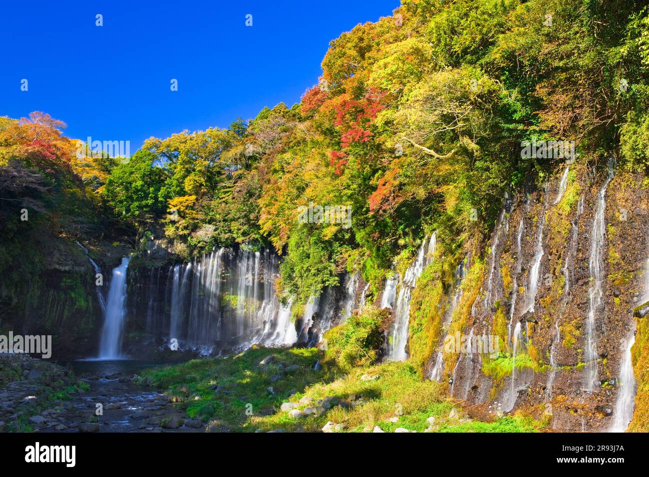 Autumn colors of Shiraito Falls Stock Photo - Alamy