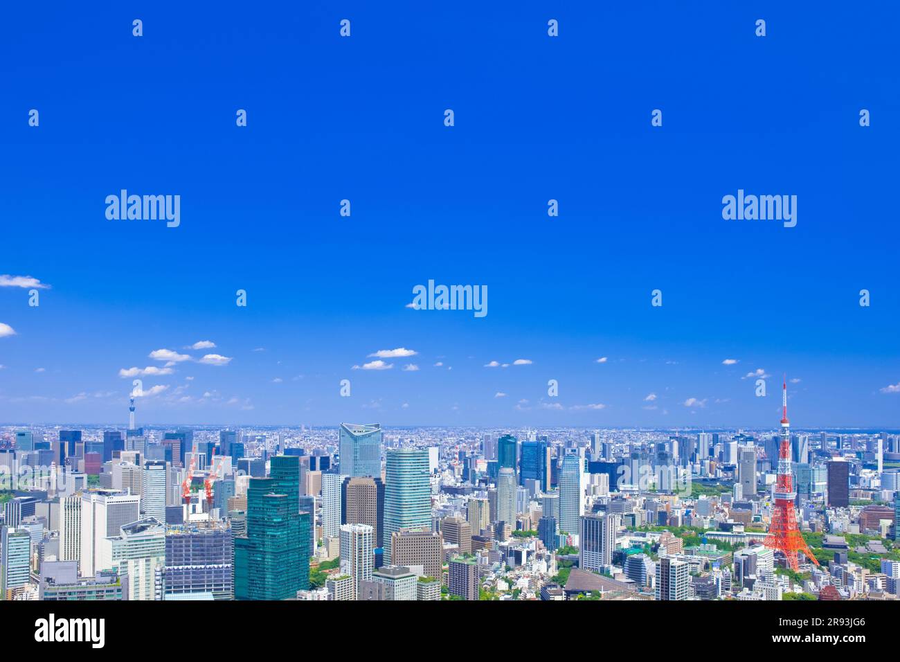 Tokyo Tower and Skyscrapers Scenery Stock Photo - Alamy