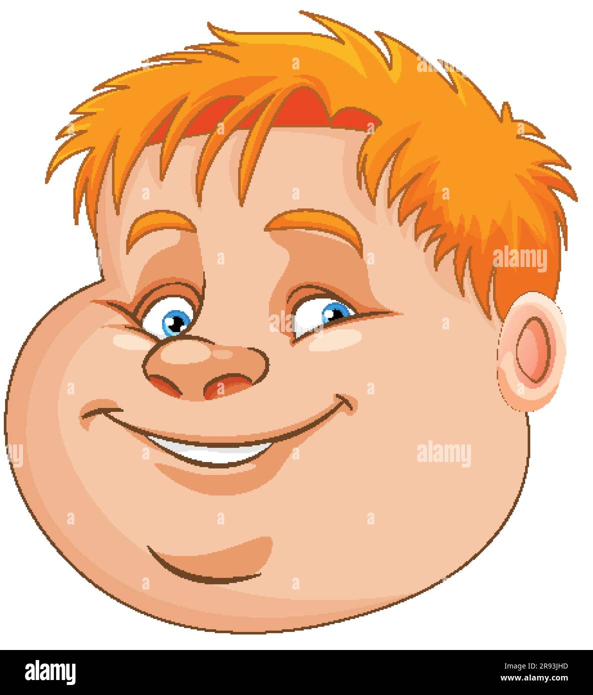 Face of fat boy cartoon illustration Stock Vector Image & Art - Alamy