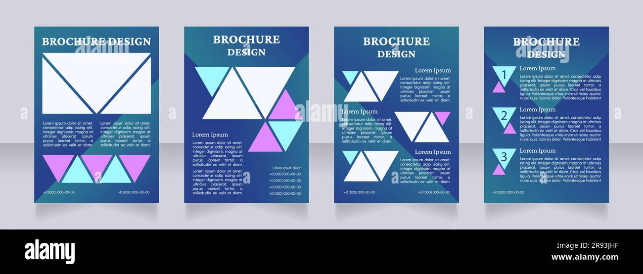 Chronic diseases awareness blank brochure layout design Stock Vector ...