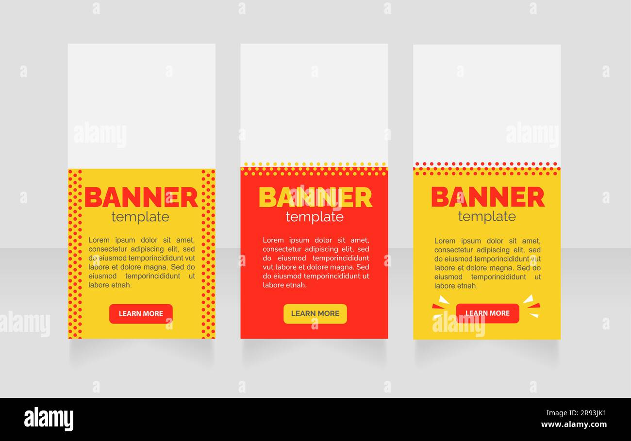Product purchase vertical web banner design template Stock Vector Image ...