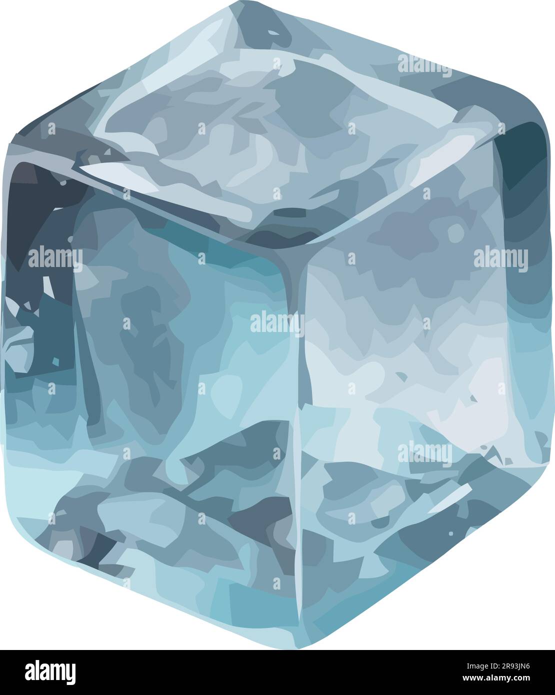 Shiny solid ice on white background Stock Vector Image & Art - Alamy