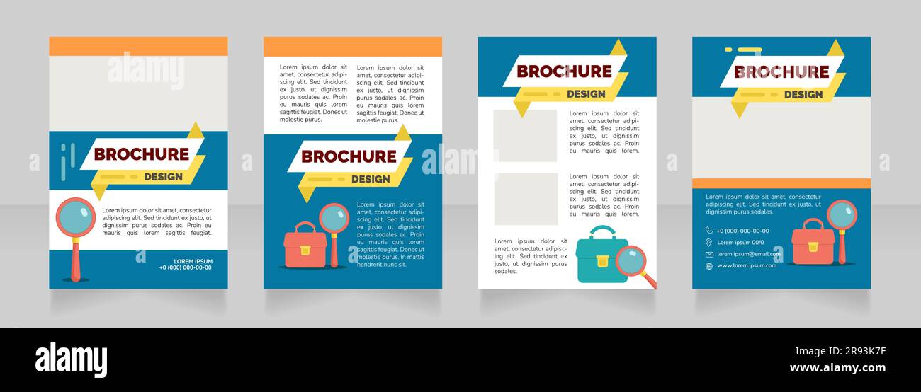 Writing skills importance blank brochure design Stock Vector Image ...