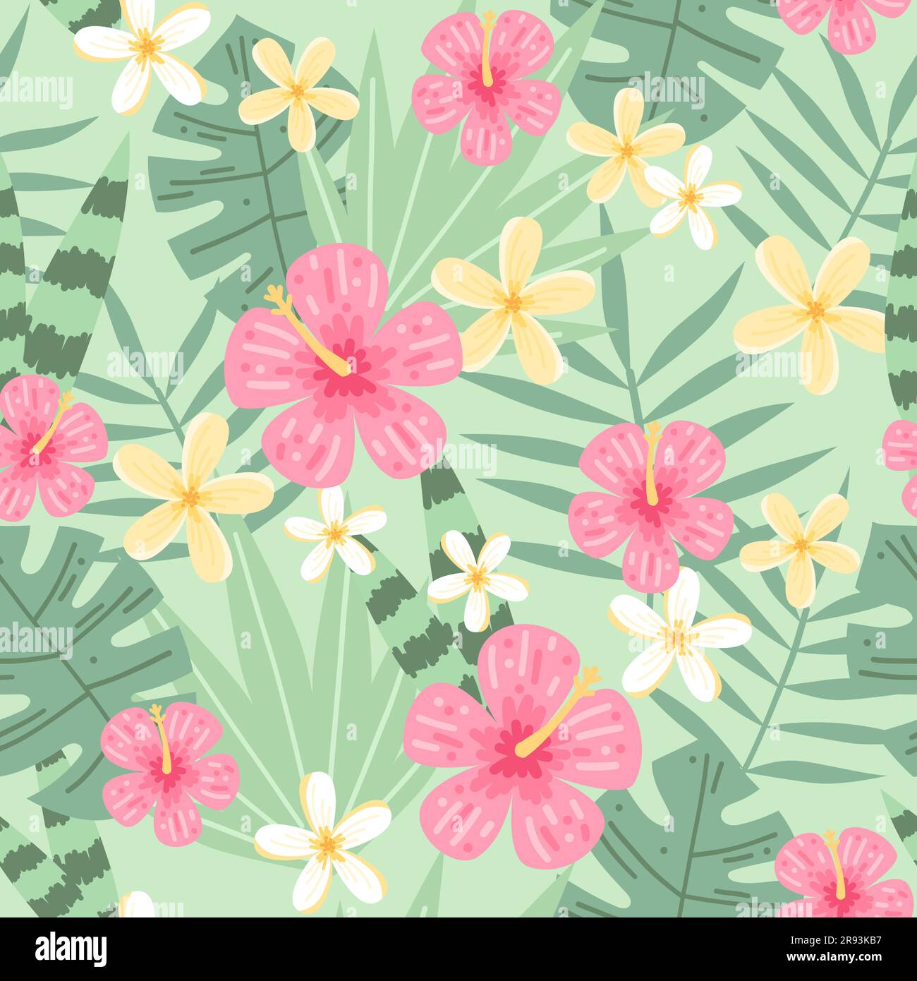 Vector vibrant tropical hibiscus flowers hi-res stock photography and ...
