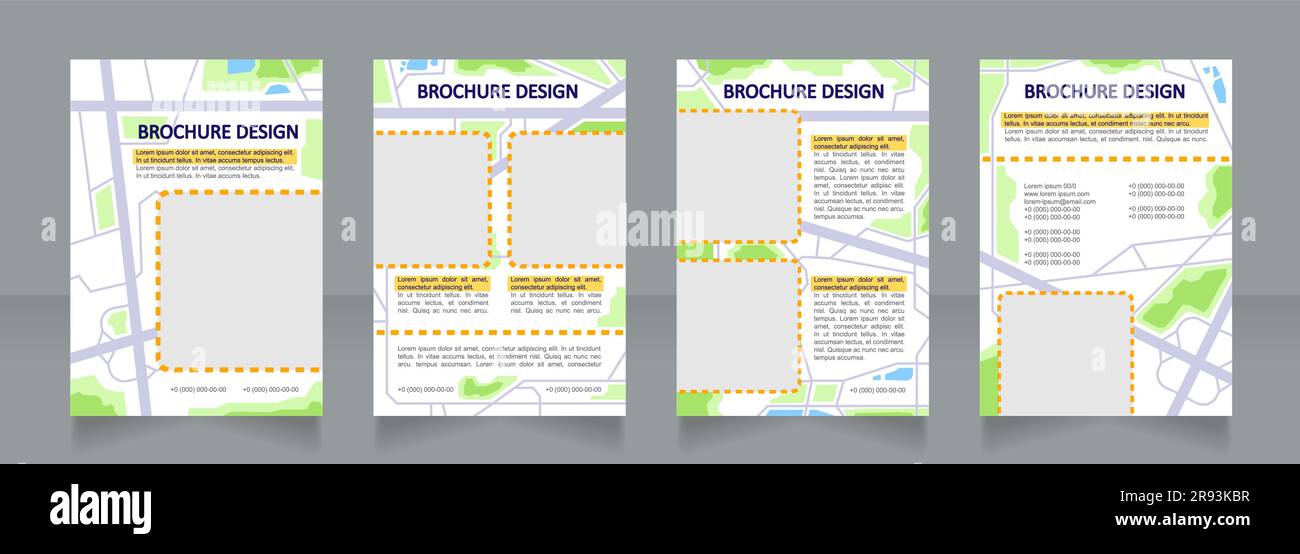 Environmental planning blank brochure design Stock Vector Image & Art ...