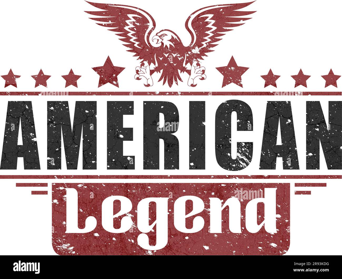 American Legend - 4th Of July - USA Design Stock Photo - Alamy
