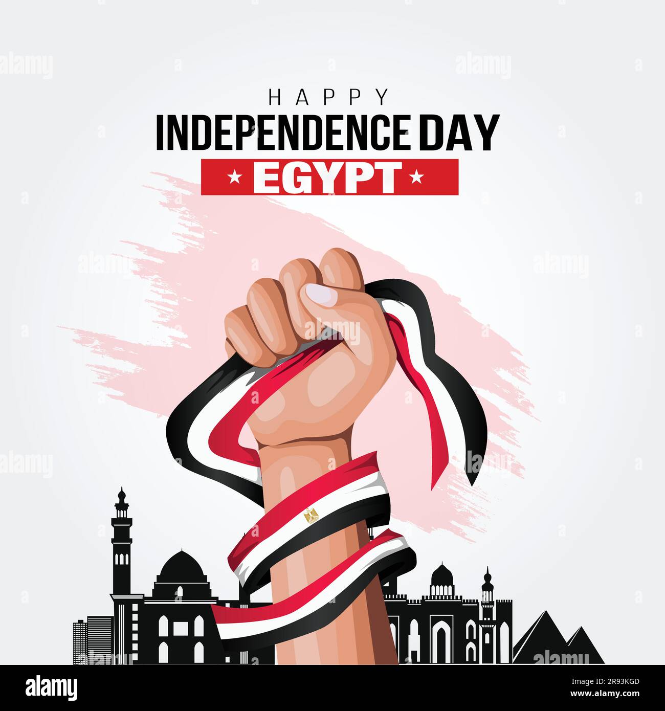 Happy independence Day Egypt Vector Template Design Illustration design ...