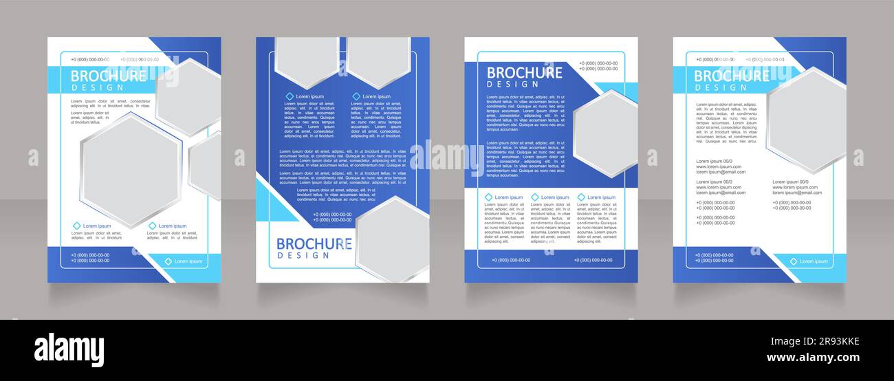 Electric power distribution business blank brochure design Stock Vector ...