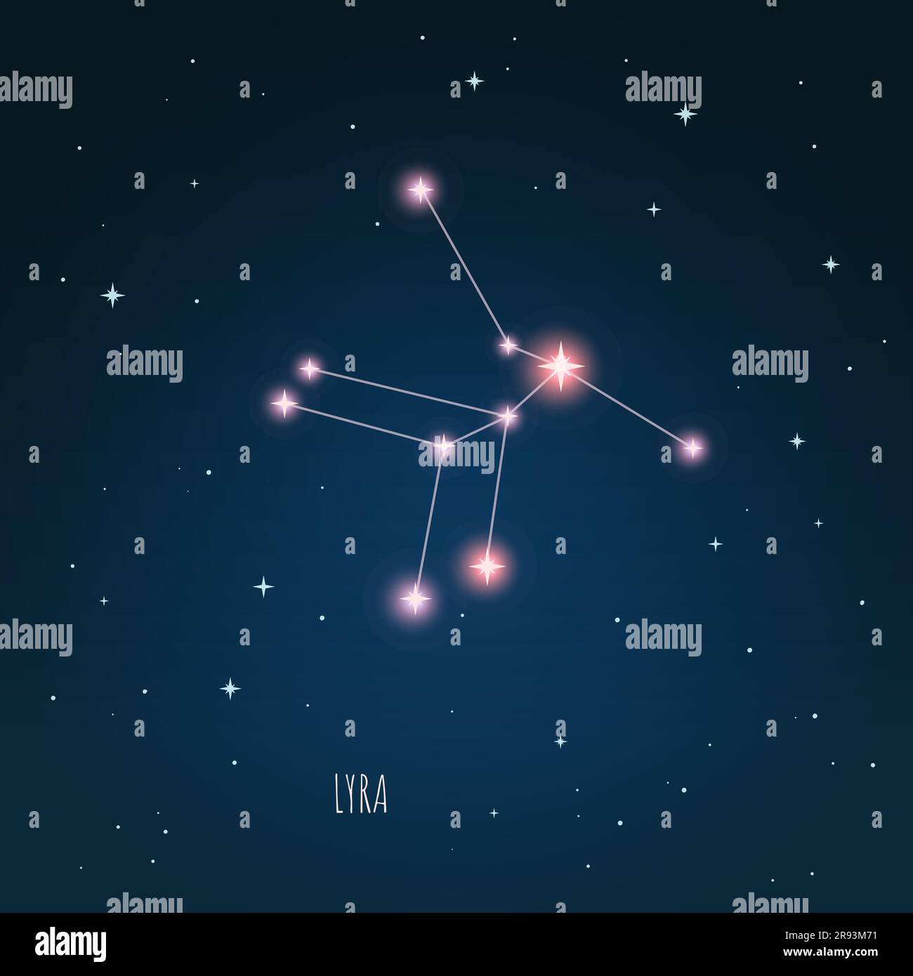 Constellation lyra Stock Vector Images - Alamy
