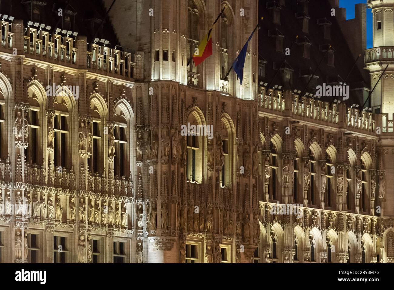 Brabantine Gothic Hotel de Ville de Bruxelles / Stadhuis van Brussel ...