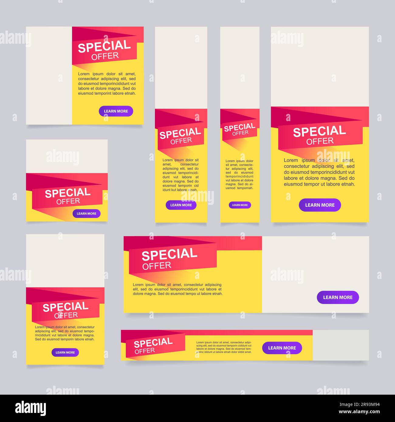 Customer loyalty special offer web banner design template Stock Vector ...