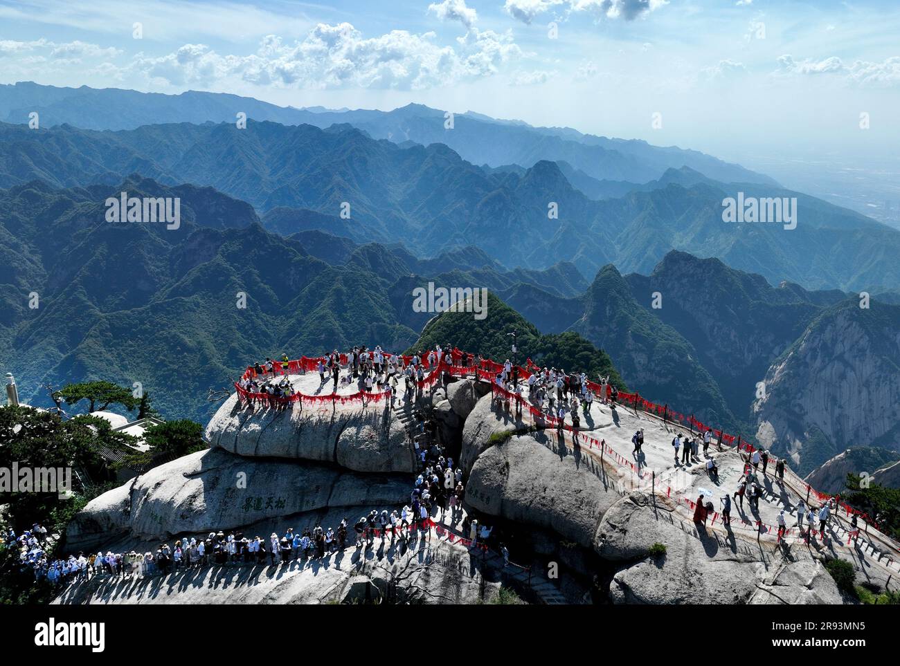 Weinan. 23rd June, 2023. This aerial photo taken on June 23, 2023 shows ...