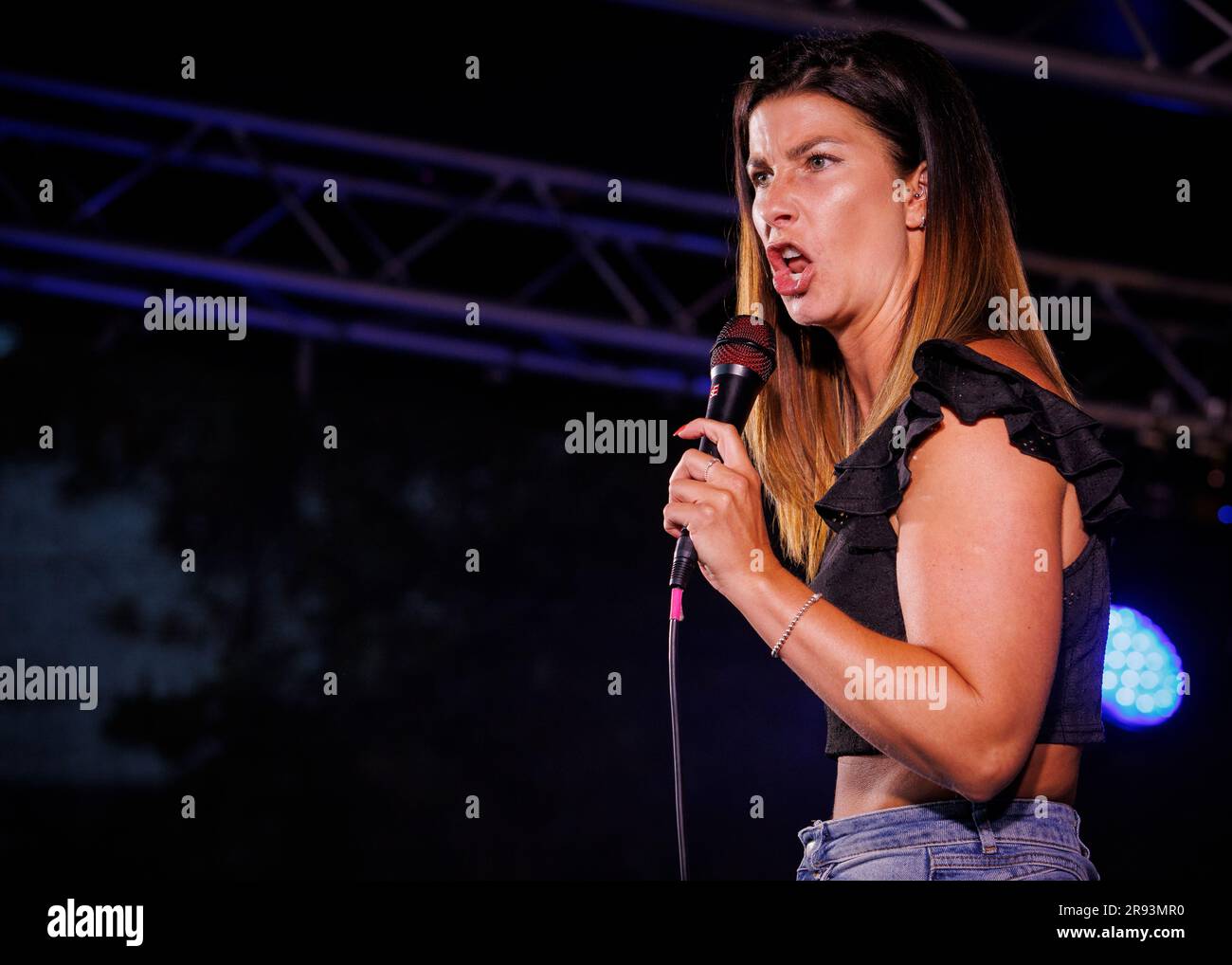 Fiona Ridgewell, Stand-Up Comedian, Open Air Comedy Gala, Southend-on ...