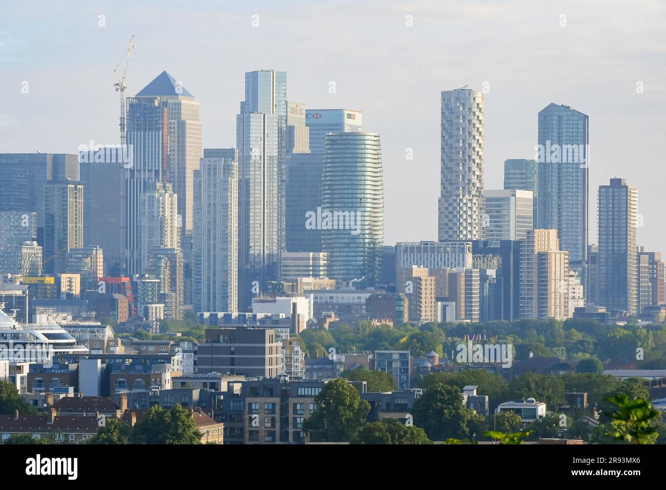 Point Hill, Lewisham, London, UK. 24th June 2023. UK Weather. View from ...