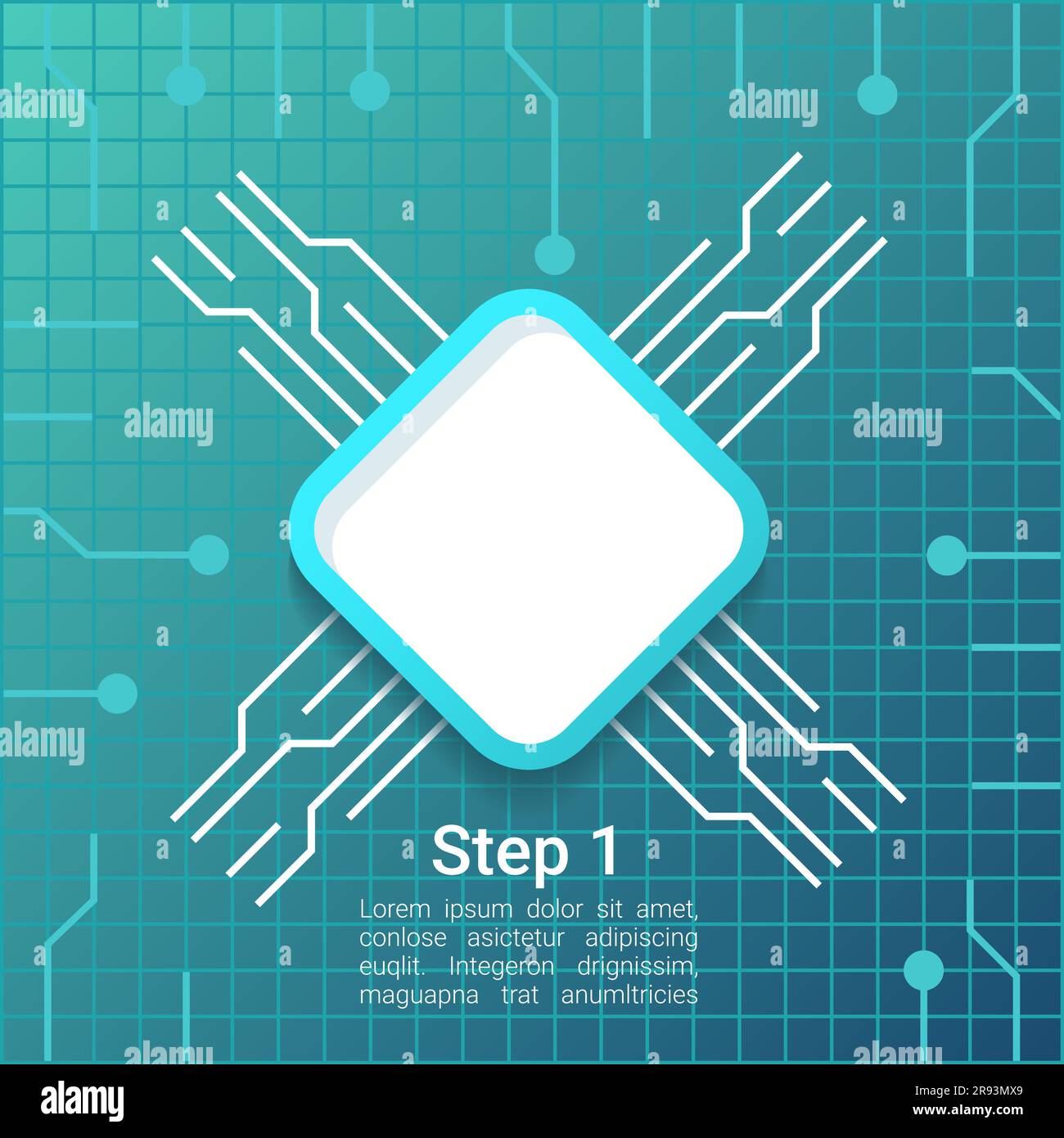 Digital technology system infographic chart design element set Stock ...