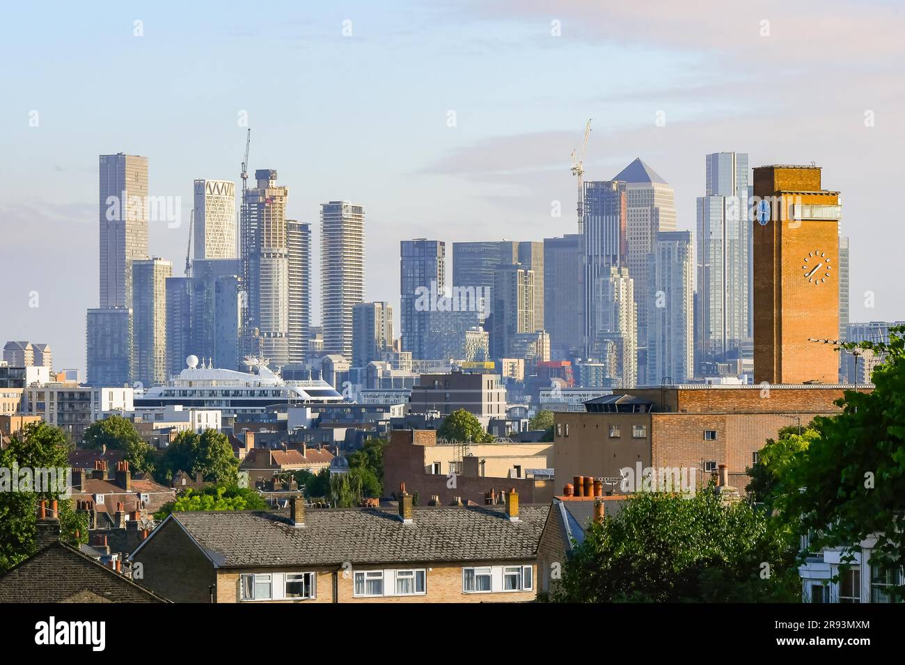 Point Hill, Lewisham, London, UK. 24th June 2023. UK Weather. View from ...