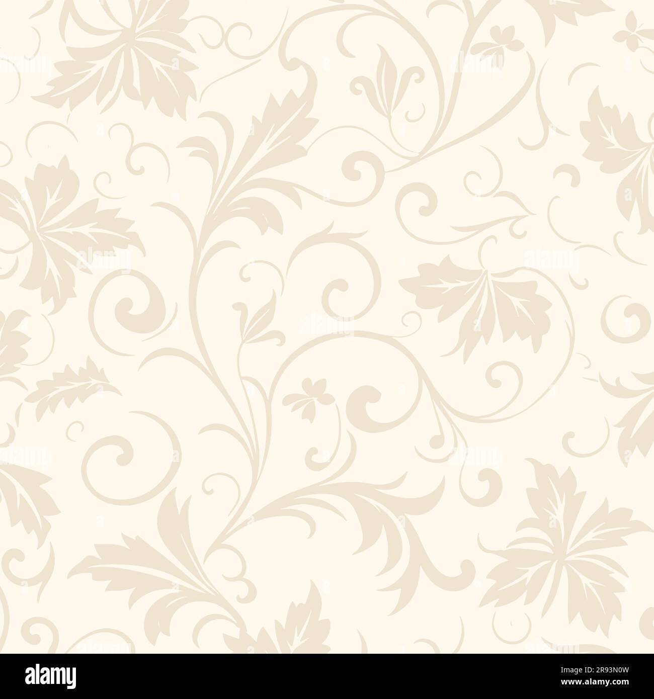 Elegant background with a neutral floral design Stock Vector Image ...