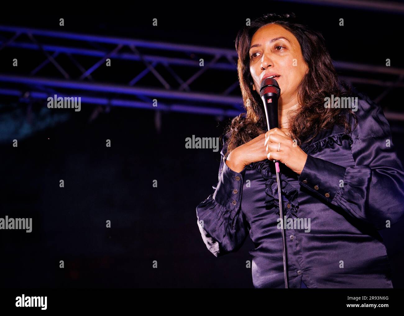 Shazia Mirza, Stand-Up Comedian, Open Air Comedy Gala, Southend-on-Sea ...