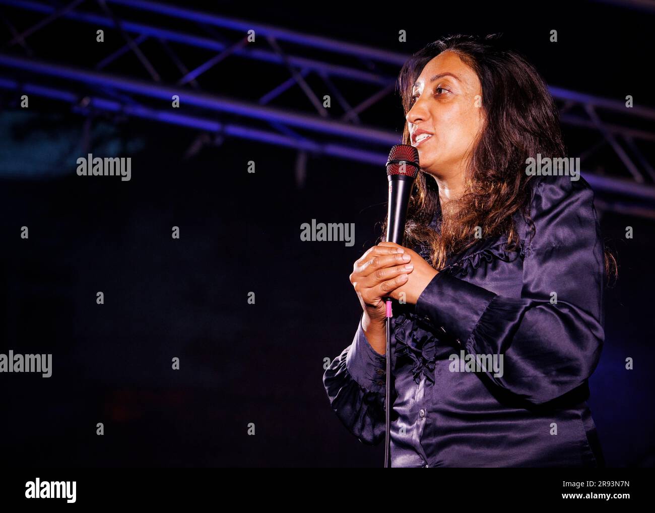 Shazia Mirza, Stand-Up Comedian, Open Air Comedy Gala, Southend-on-Sea ...