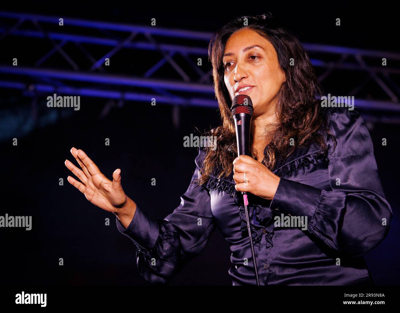 Shazia Mirza, Stand-Up Comedian, Open Air Comedy Gala, Southend-on-Sea ...