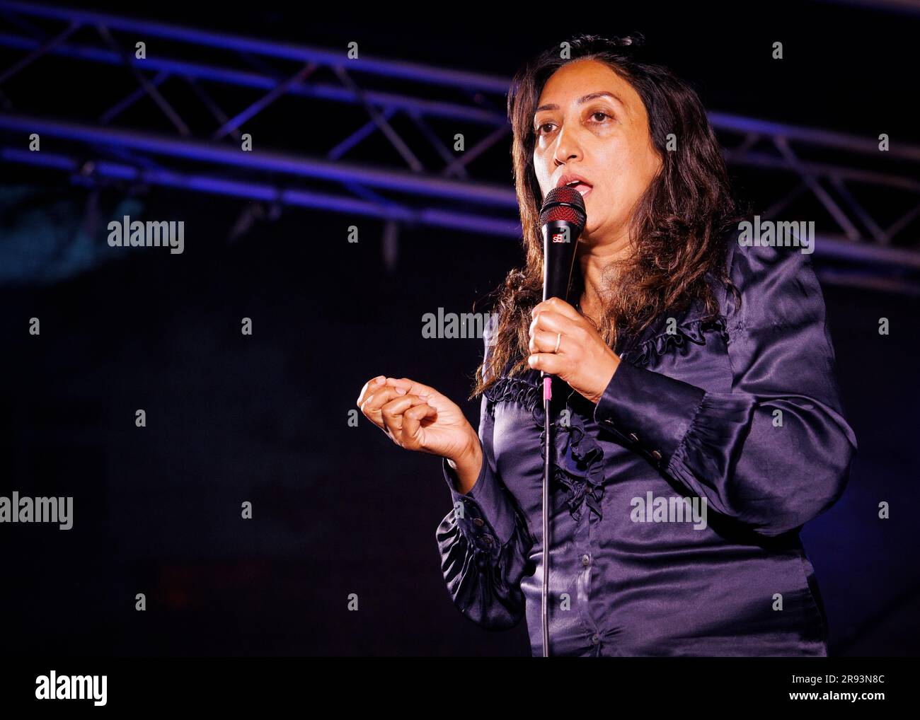 Shazia Mirza, Stand-Up Comedian, Open Air Comedy Gala, Southend-on-Sea ...