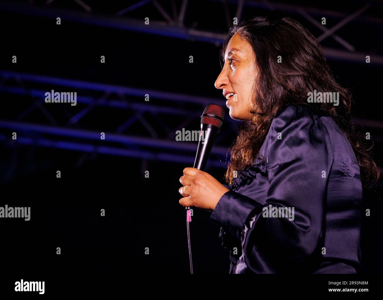 Shazia Mirza, Stand-Up Comedian, Open Air Comedy Gala, Southend-on-Sea ...
