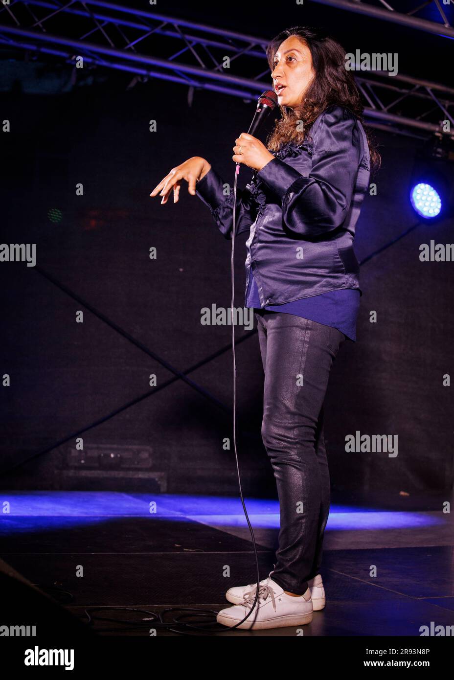 Shazia Mirza, Stand-Up Comedian, Open Air Comedy Gala, Southend-on-Sea ...