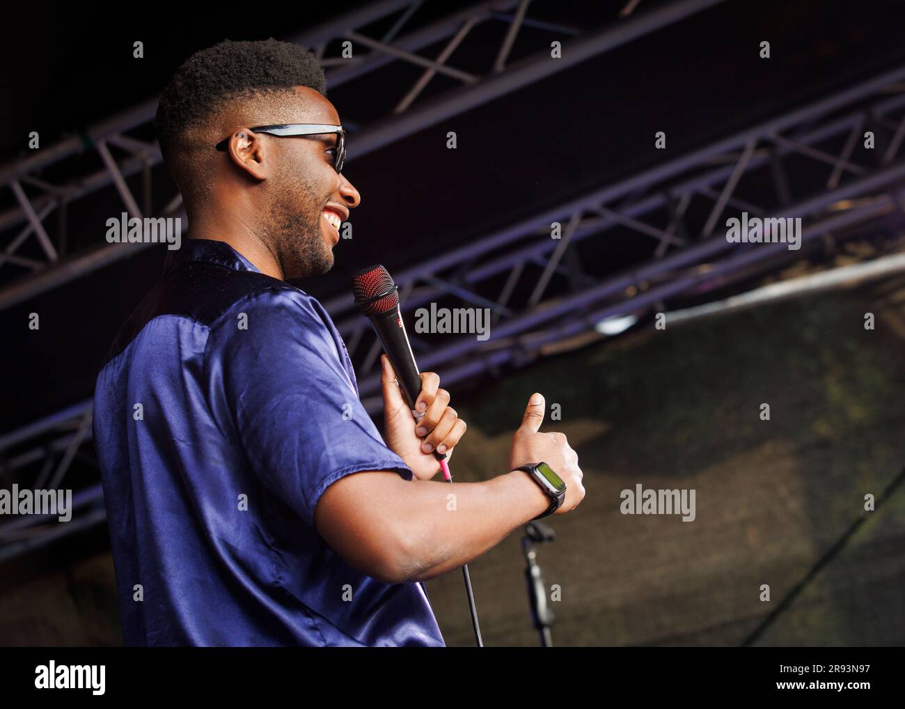 Tadiwa Mahlunge, Stand-Up Comedian, Open Air Comedy Gala, Southend-on ...