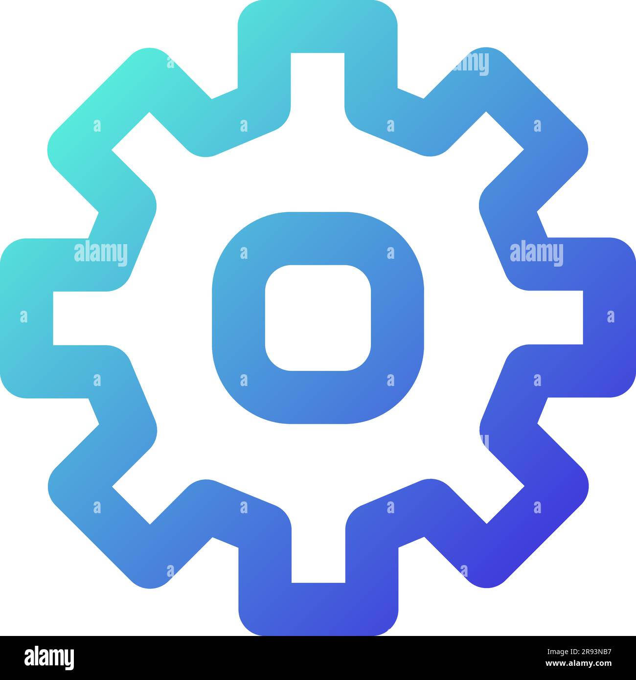 Settings Pixel Perfect Gradient Linear Ui Icon Stock Vector Image And Art