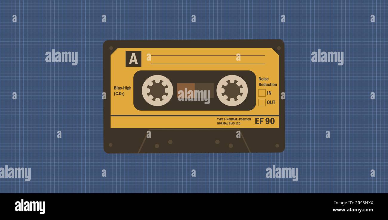 Retro audio cassette. Back to the 90s concept Stock Vector Image & Art ...