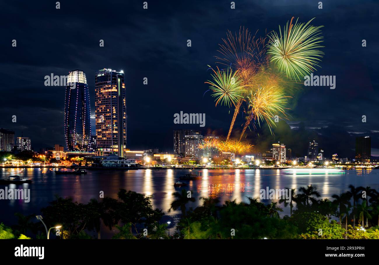 Da Nang International Fireworks Festival 2023, Da Nang city, Vietnam ...