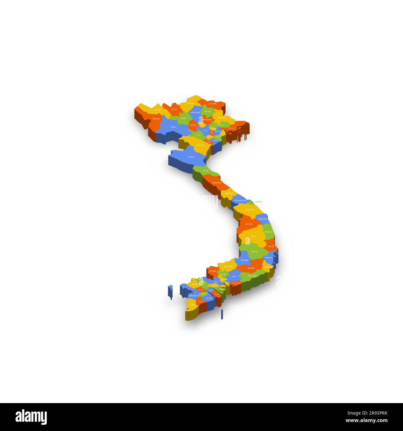 Vietnam political map of administrative divisions - provinces and ...