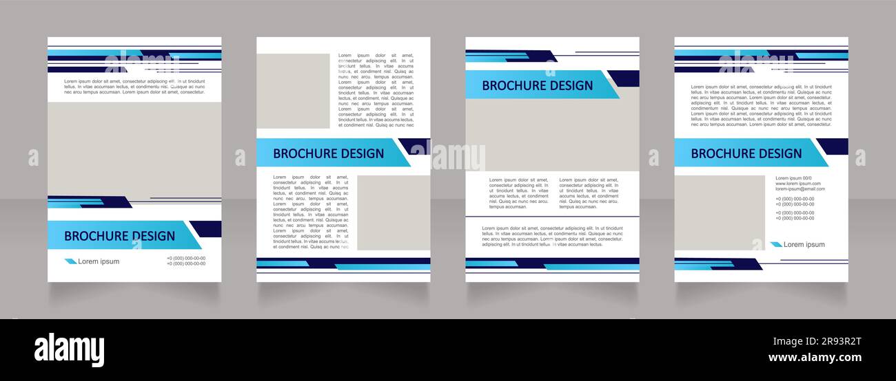 Safe deposit boxes for bank clients blank brochure layout design Stock ...