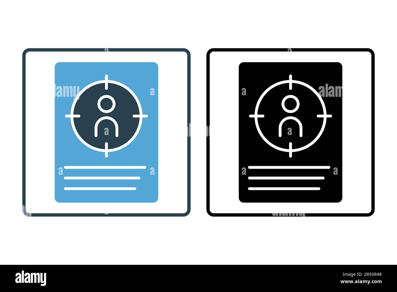 Target market icon. Target and people. icon related to customer target ...