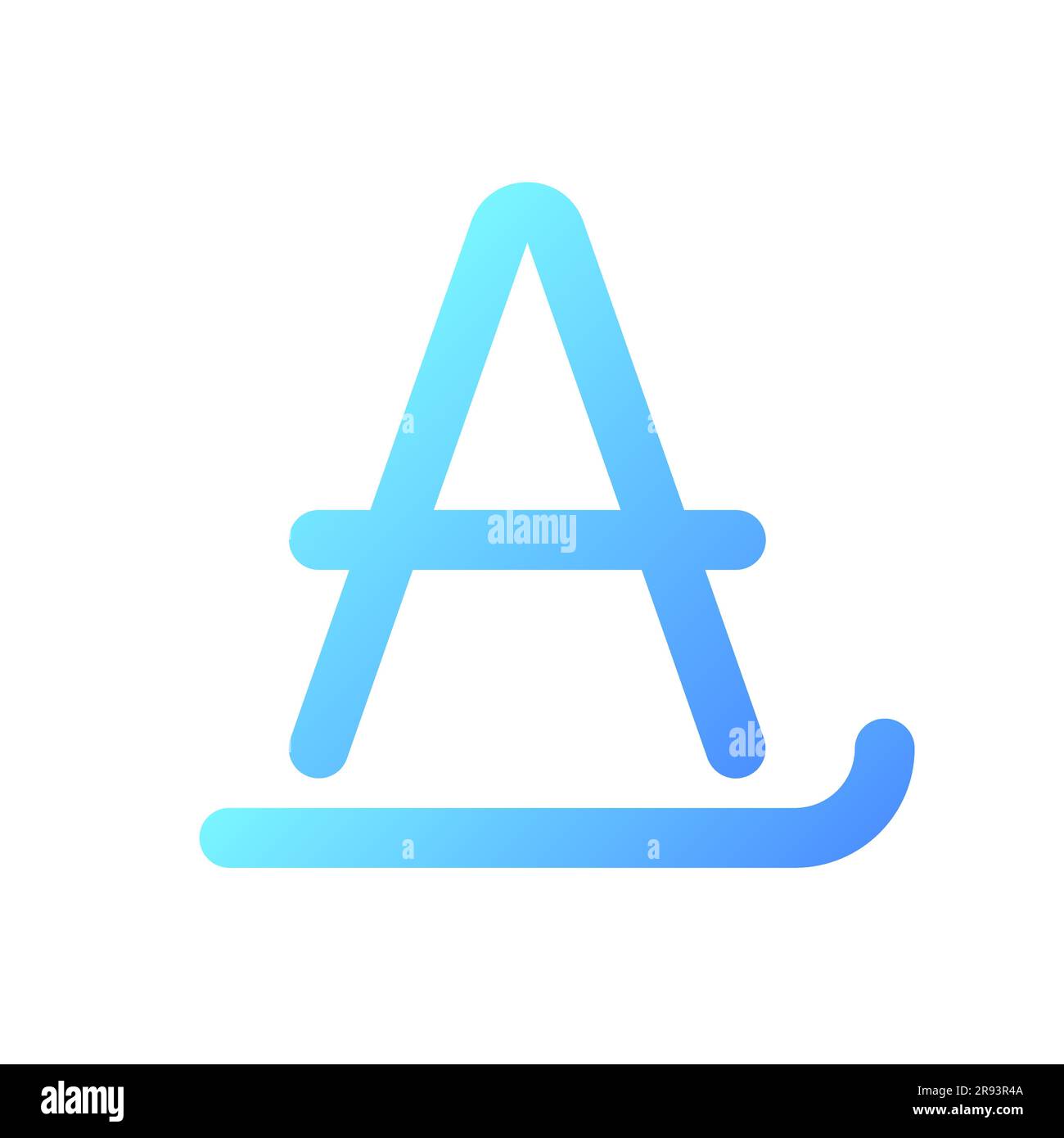 Text Formatting Pixel Perfect Gradient Linear Ui Icon Stock Vector