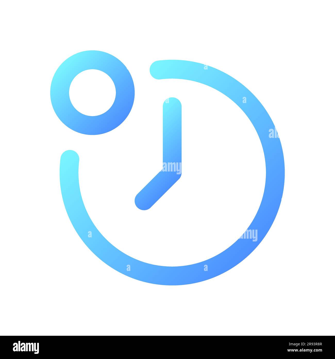 Reminder from time app pixel perfect gradient linear ui icon Stock ...