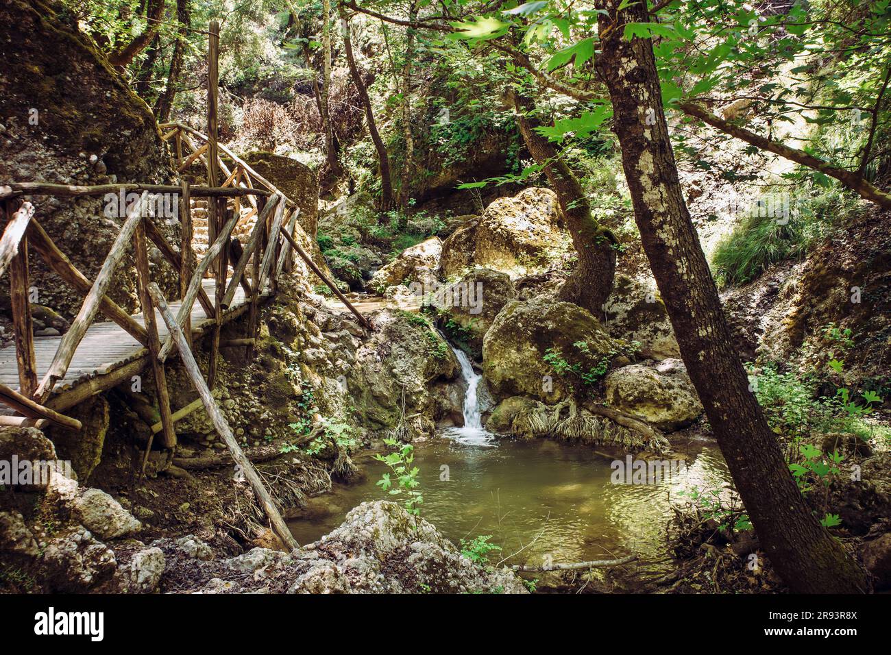 Butterfly Valley or Valley of Butterflies in Rhodes Greece. Beautiful ...