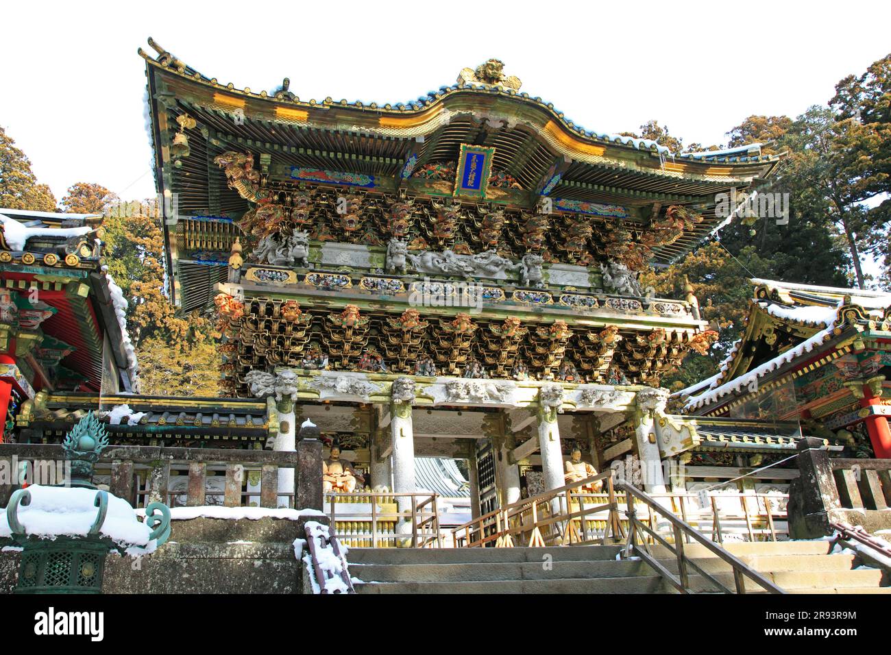 Yomeimon Gate of Nikko Toshogu Shrine in winter Stock Photo - Alamy