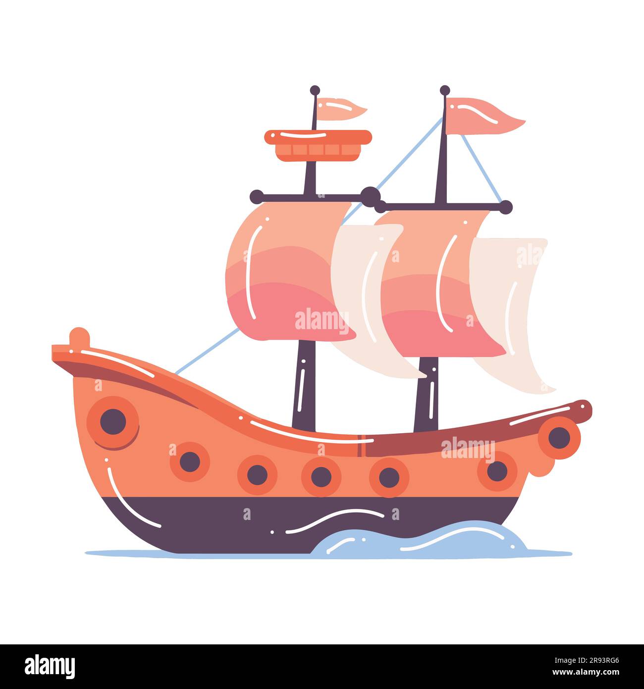 Simple Cartoon Ship