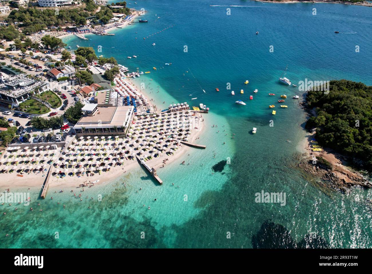 Ksamili beach in southern Albania Stock Photo - Alamy