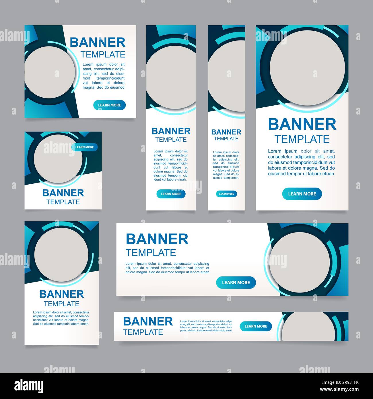 Education and entertainment online web banner design template Stock ...