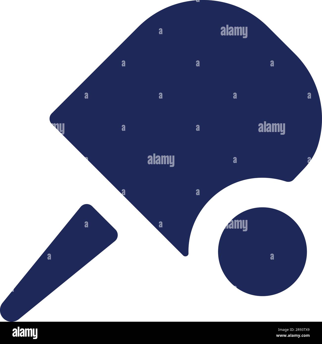 Black silhouette icon ping Cut Out Stock Images & Pictures - Alamy