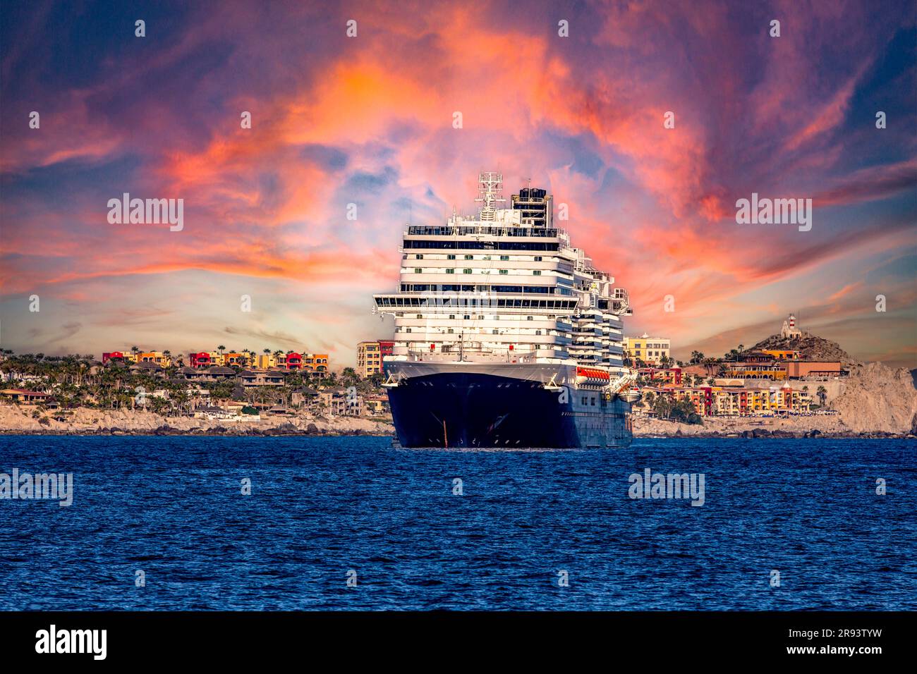 Cruise on the coast of Cabo San Lucas in the state of Baja California ...
