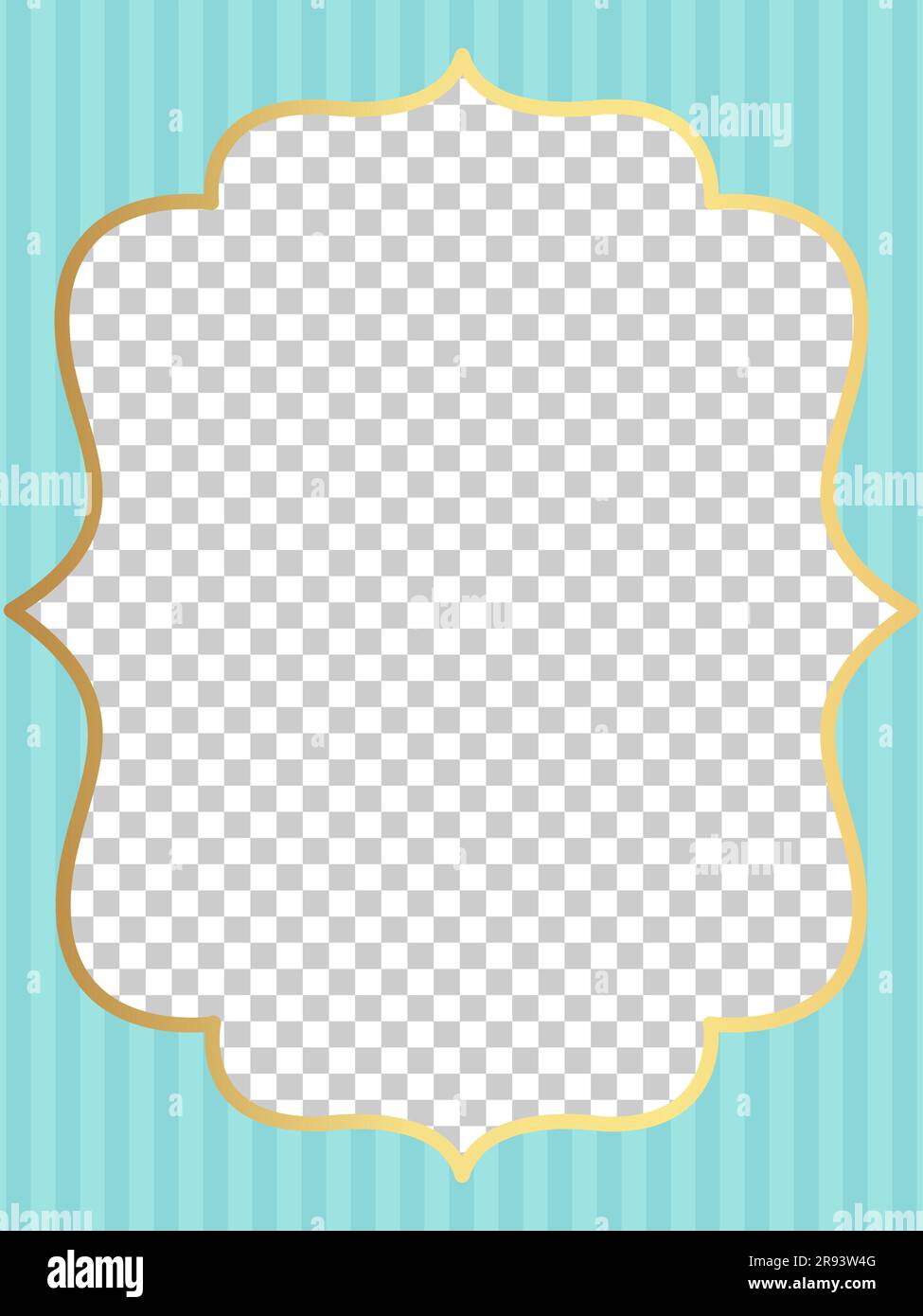 Blue vector template of invitation card for little girl. Printable ...