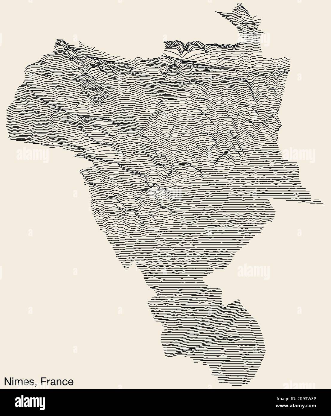 Map nimes france Stock Vector Images - Alamy