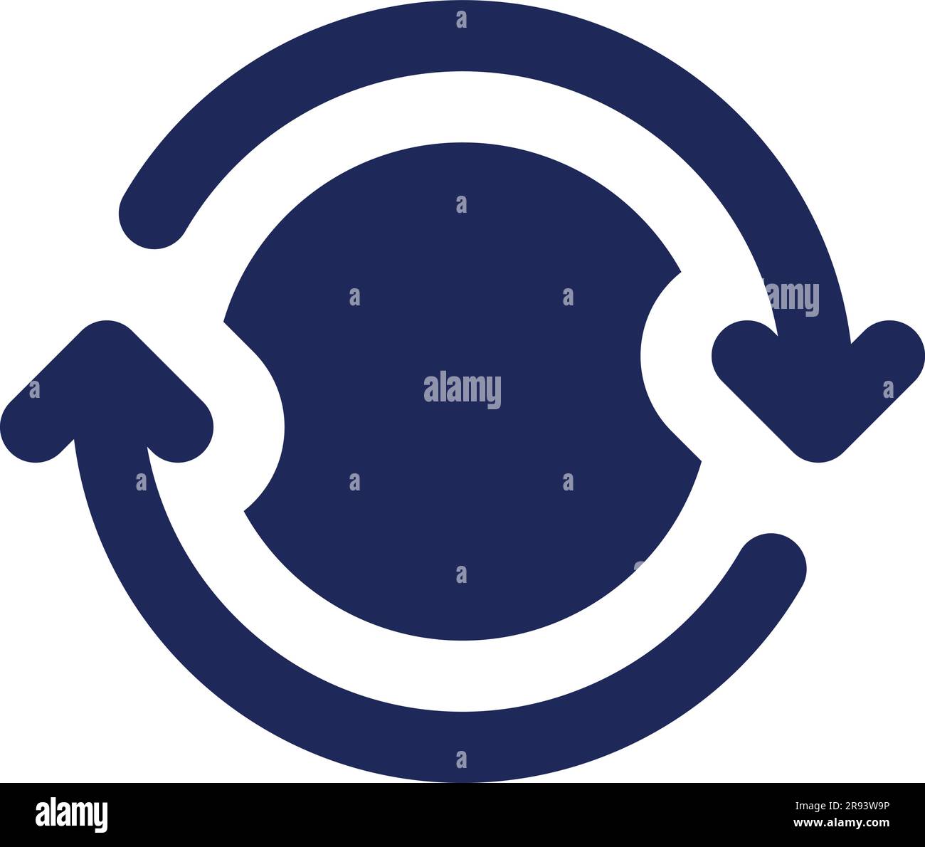 System update icon black Cut Out Stock Images & Pictures - Alamy